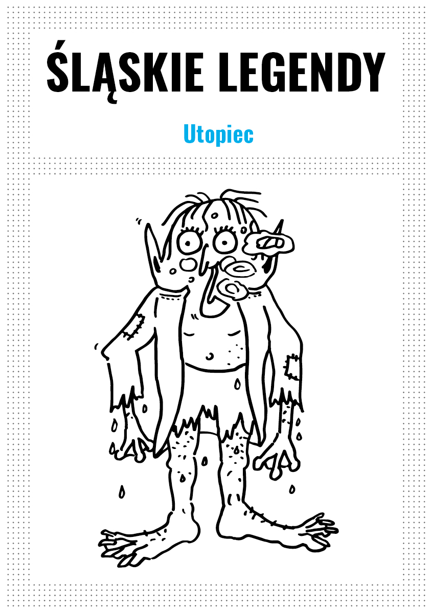 Kolorowanka - Śląskie tradycje: Utopiec | Gminny Ośrodek Kultury w Suszcu